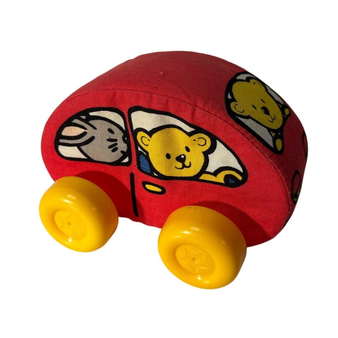 Vintage Plush Toy Car Brighter Kids Foam Vehicle Discovery Toys - Etsy