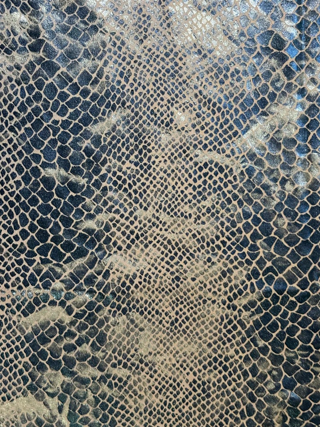 Brown Snakeskin Textured Stretch Cloth-apparel Gift Sewing Fabric-45x58 ...