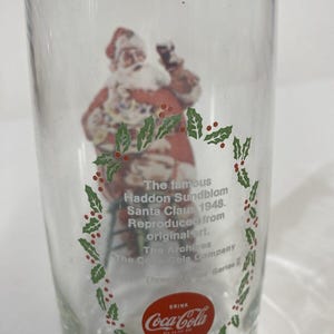 Vintage 1948 Haddon Sundblom Coca-cola Christmas Santa Claus 12 Oz ...