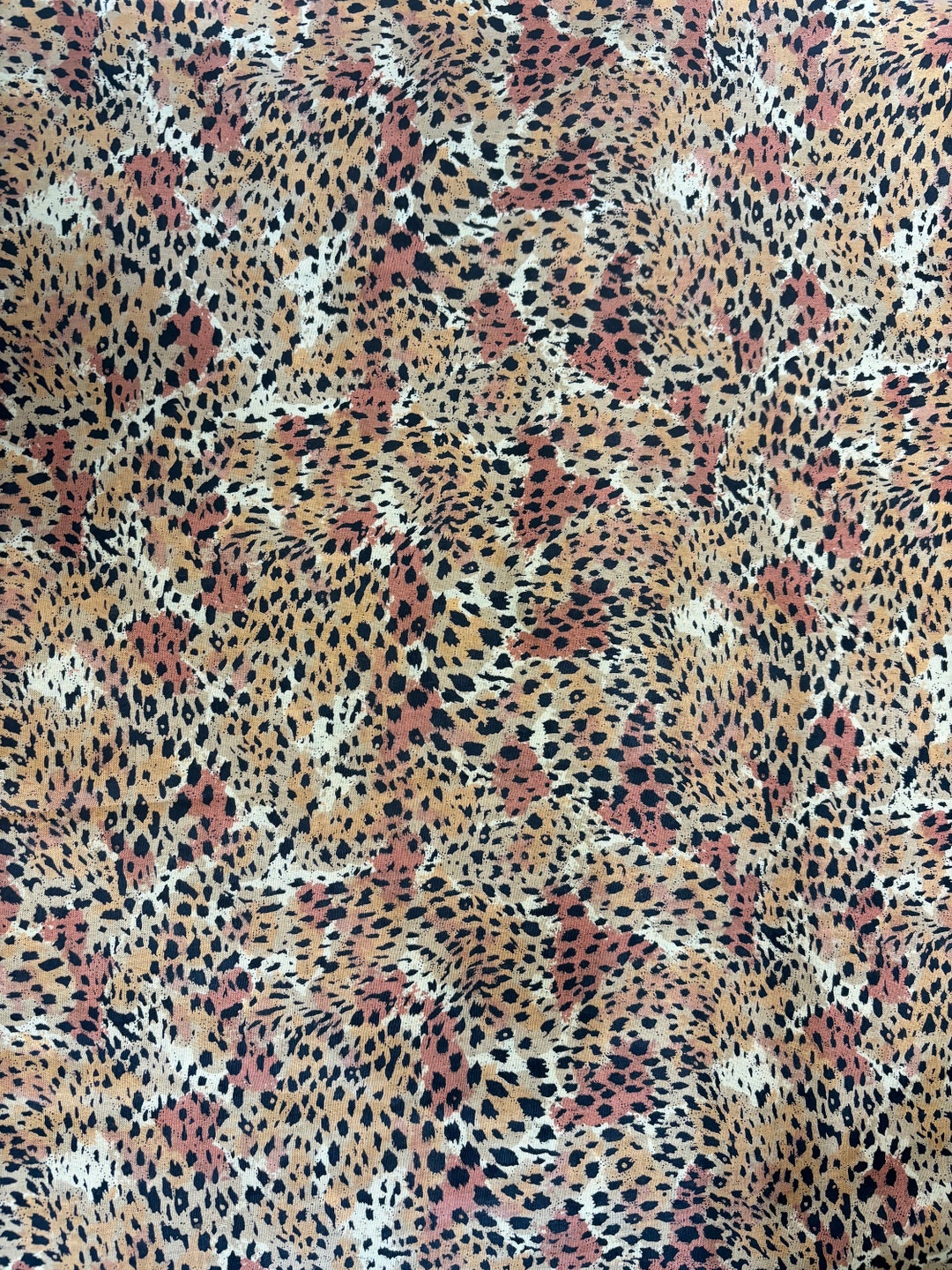 Cheetah Print Cotton Quilting Fabric by the Yard Animal Print, Cheetahs ...