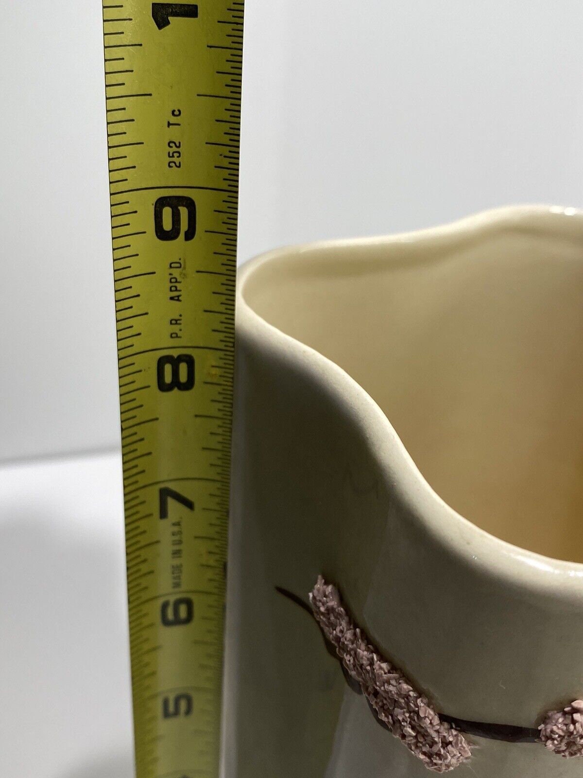 Vintage Weil Ware Hand Decorated 8 Ming Tree Raised Leaves Vase ...