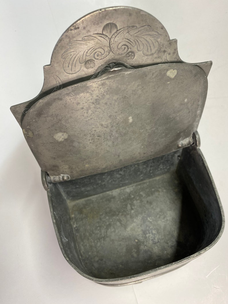 Antique Pewter Wall Salt Box With Open Salts, 18th-19th Century - Etsy