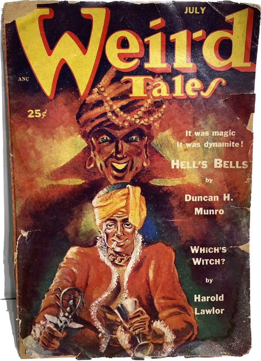 Weird Tales Pulp Magazine July 1952 Hells Bells Which's Witch Cover ...