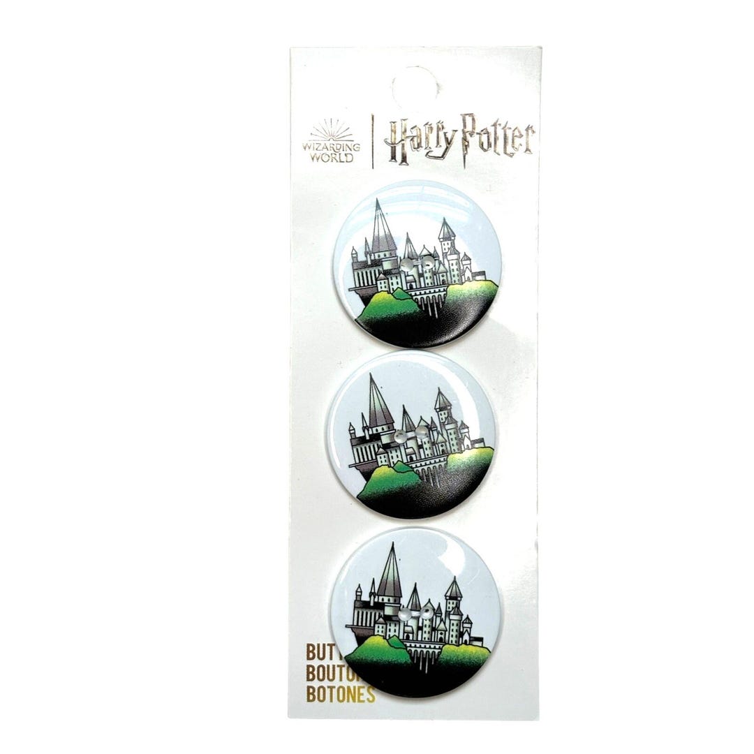 Harry Potter Wizarding World Sewing Buttons 1-1/4 in Plastic Style ...