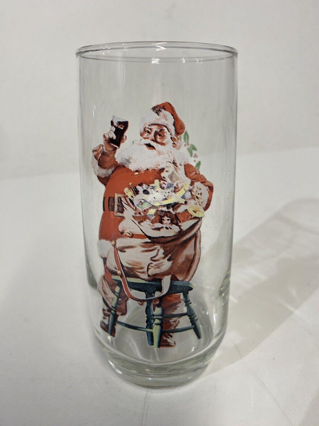 Vintage 1948 Haddon Sundblom Coca-cola Christmas Santa Claus 12 Oz ...