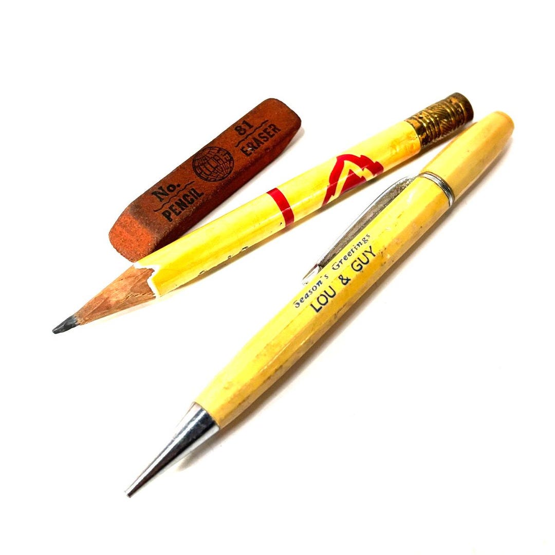 Vintage Advertising Pencils and Eraser Atlas Service & Coal Company - Etsy