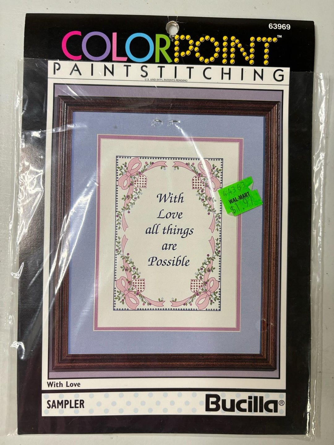 Bucilla Tulip Colorpoint Paint Stitching With Love SAMPLER Kit 63969 ...