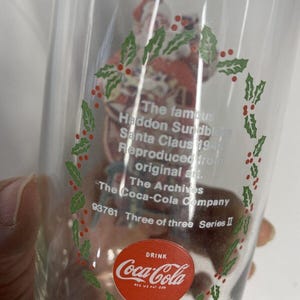 Vintage 1948 Haddon Sundblom Coca-cola Christmas Santa Claus 12 Oz ...