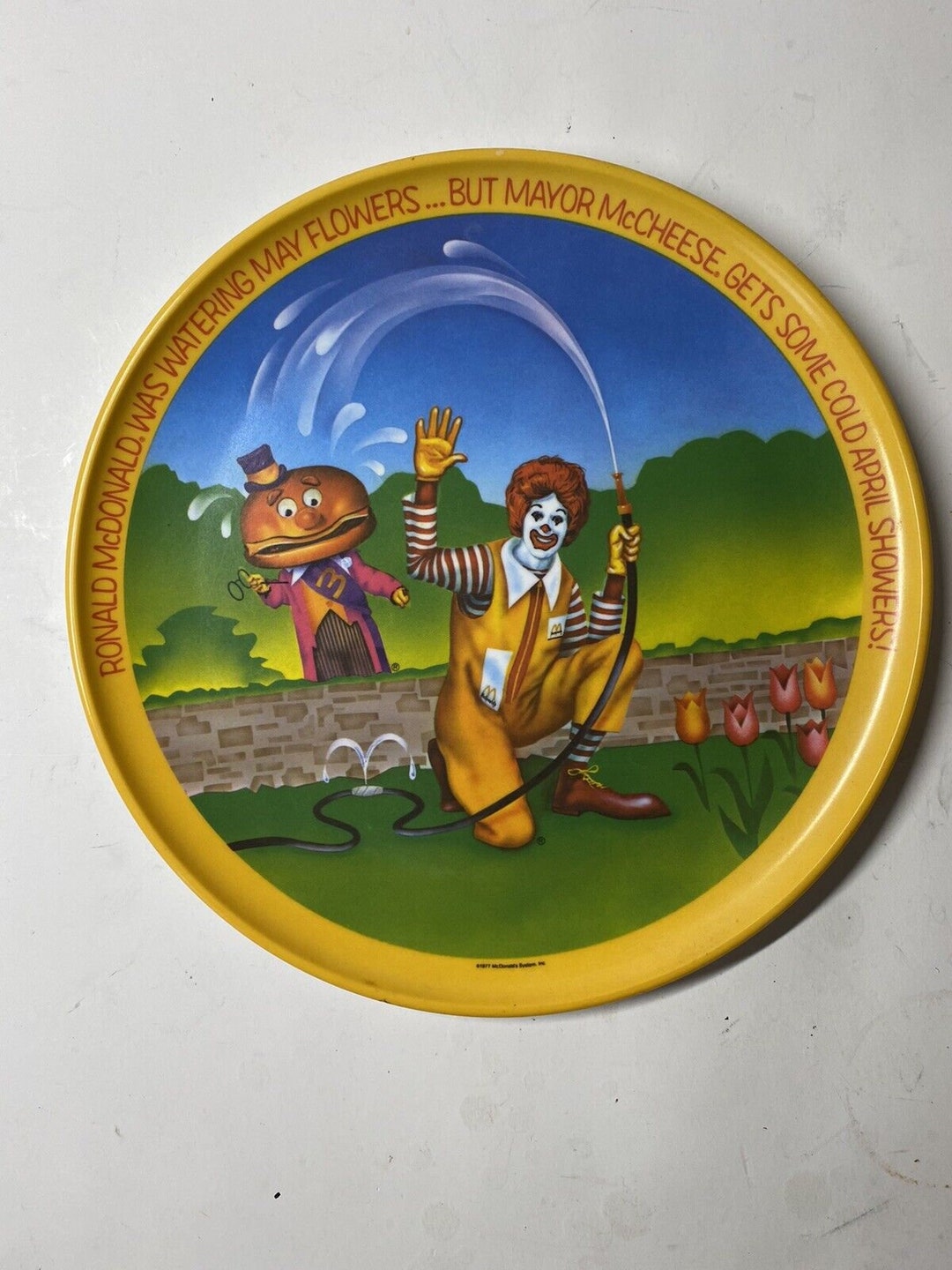 Vtg 1977 Ronald Mcdonald's Spring Mayor Mccheese 10 Seasons Plate by ...
