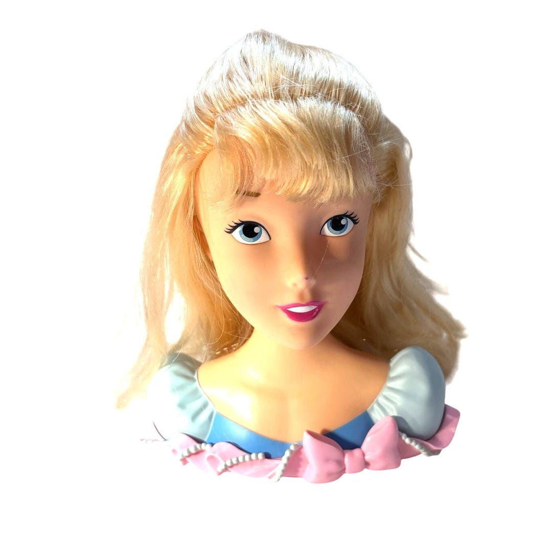 Disney Princess Stylin Fun Cinderella Head Only 2003 Incomplete - Etsy