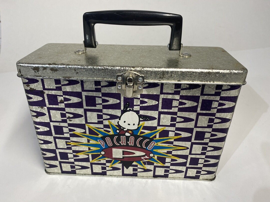 Vintage Sanrio Pochacco Tin 1996 90s Metal Lunchbox Stash Box Rusty - Etsy