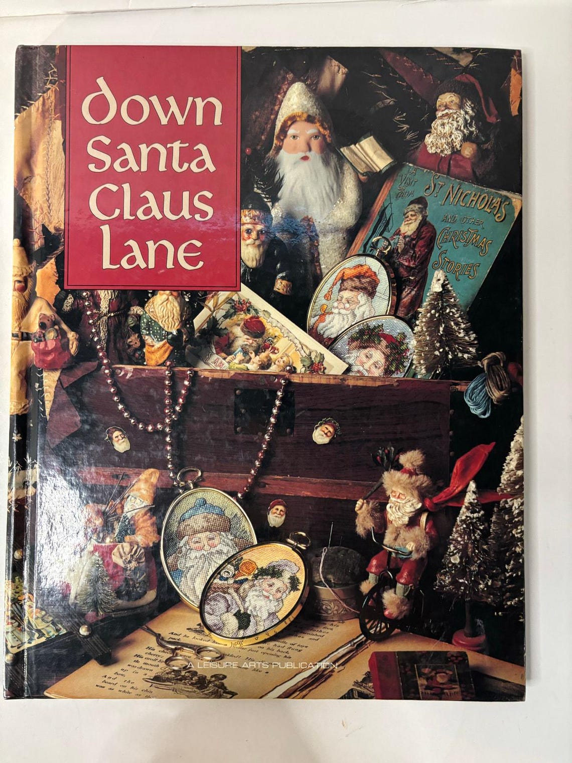 Vintage Christmas Craft Book Lot Cross Stitch Quilt Southern Living ...