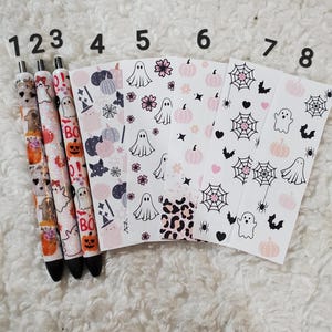 Halloween Spooky Glitter Pen, Custom Epoxy Glitter Pen, Custom Gel Pen ...