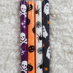 Halloween Spooky Glitter Pen, Custom Epoxy Glitter Pen, Custom Gel Pen ...