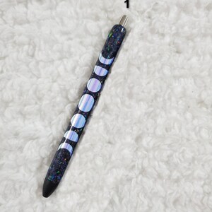 Phases of the Moon Glitter Gel Pen, Custom Epoxy Glitter Pen, Custom ...
