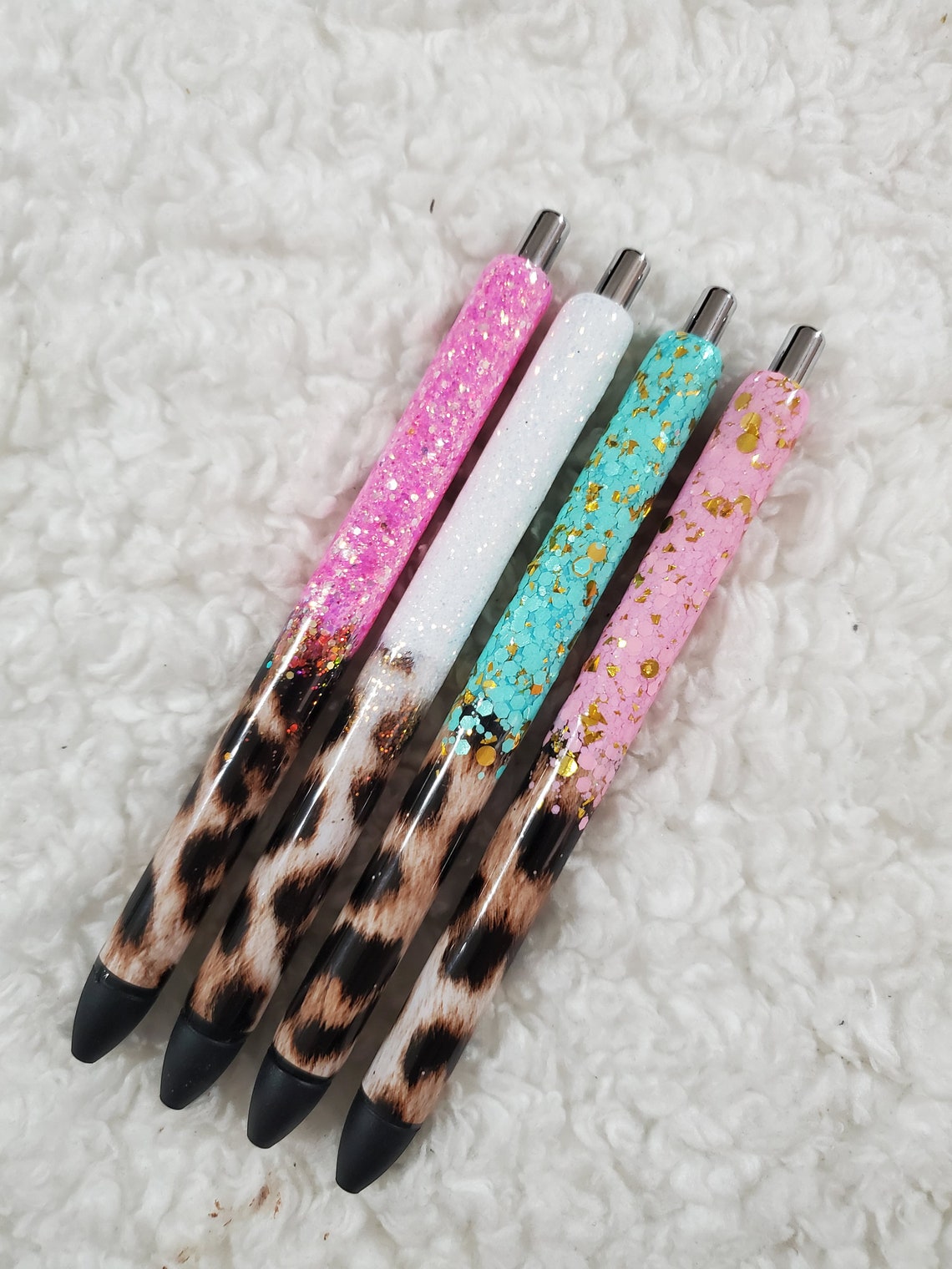 Personalized Glitter Gel Pen, Custom Epoxy Glitter Pen, Custom Gel Pen ...