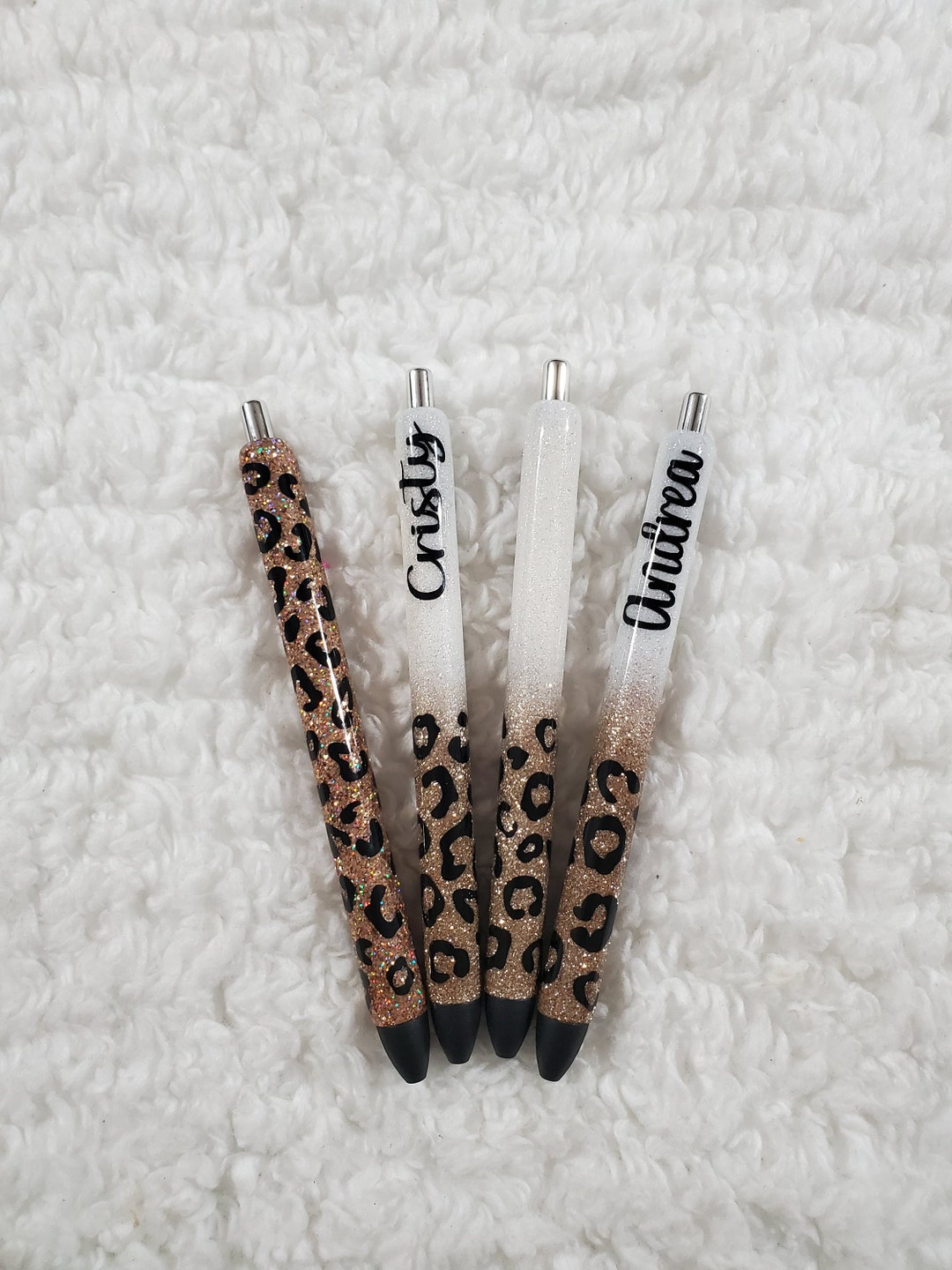 Personalized Glitter Gel Pen, Custom Epoxy Glitter Pen, Custom Gel Pen ...