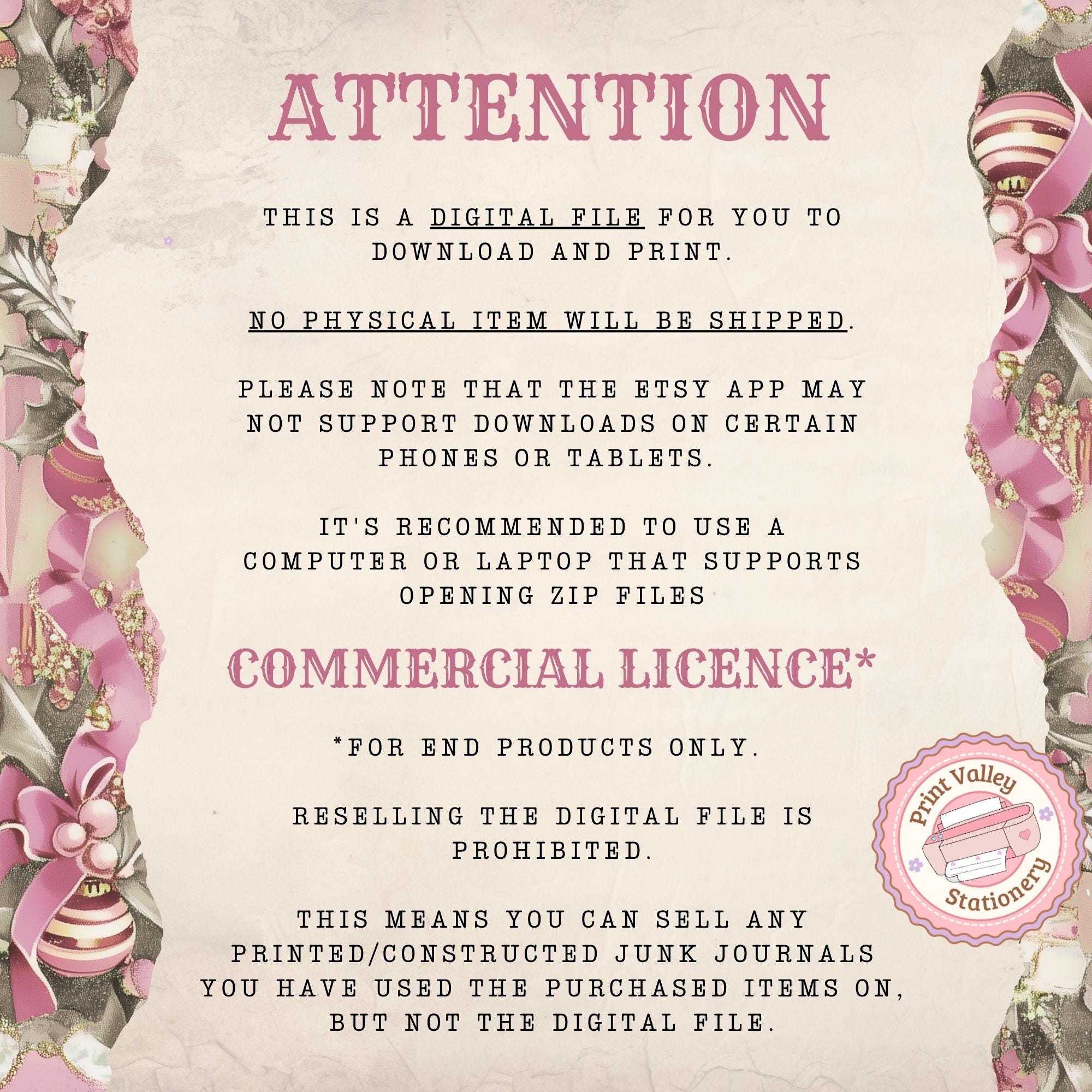 Vintage Botanical Digital Paper, Aged Nature Plant, Herb Scrapbook ...