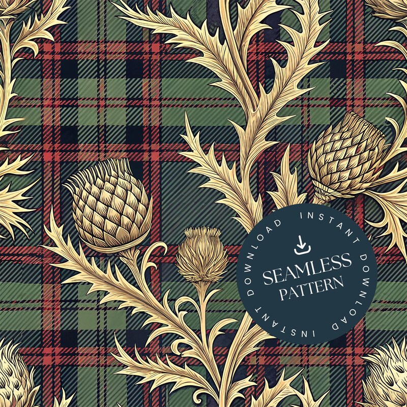 Thistle Fabric - Etsy