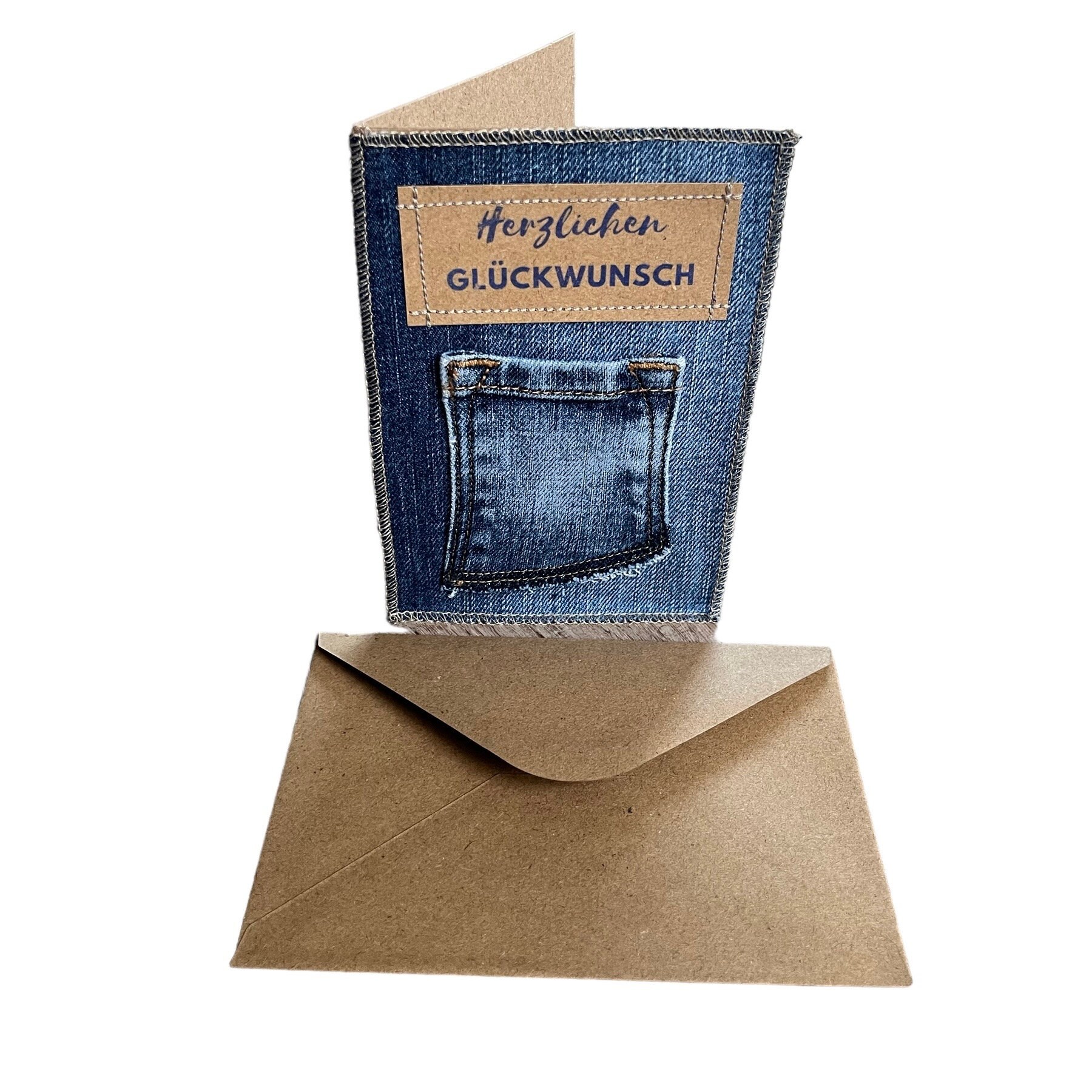 Cool Congratulations Card Made of Jeans, Congratulations Card for a ...