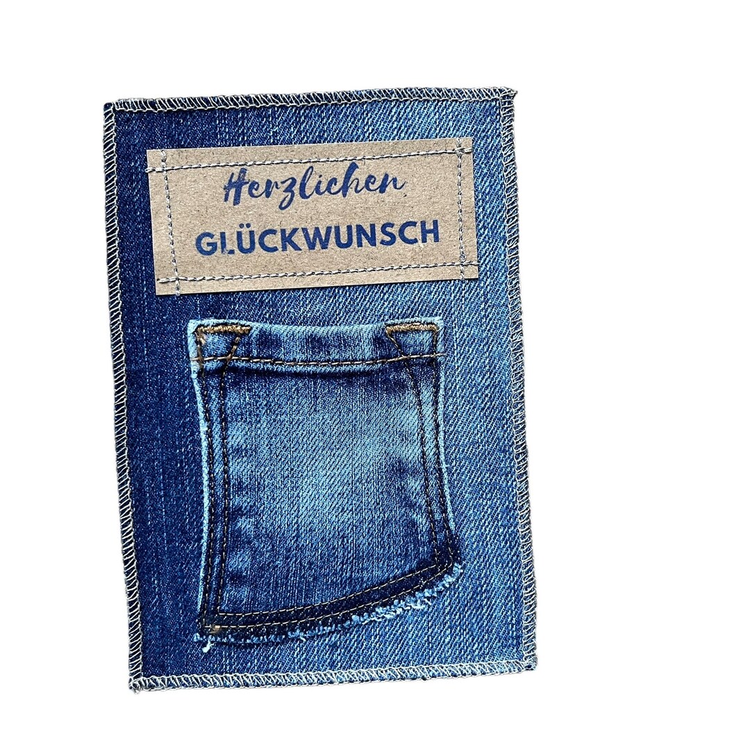 Cool Congratulations Card Made of Jeans, Congratulations Card for a ...