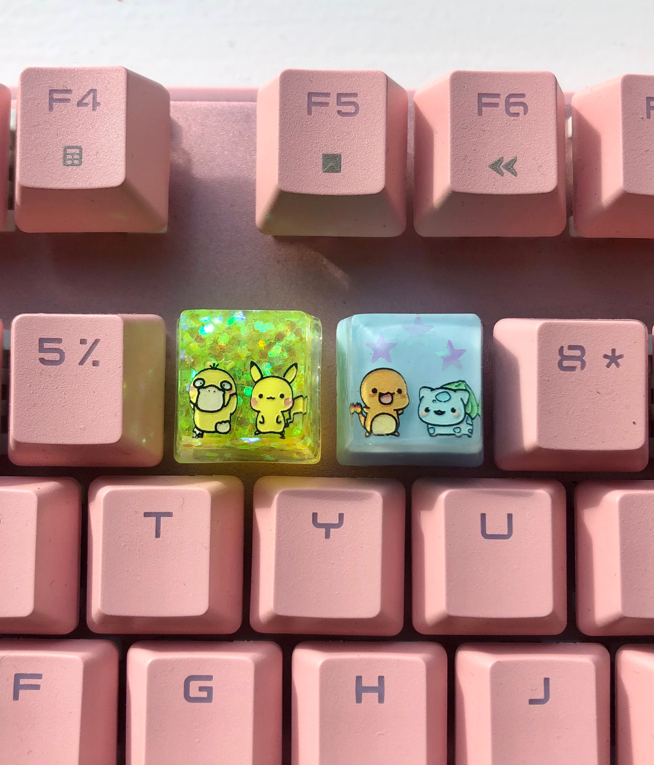 Cute Pokemon Custom Keycaps for Mechanical Keyboards - Etsy