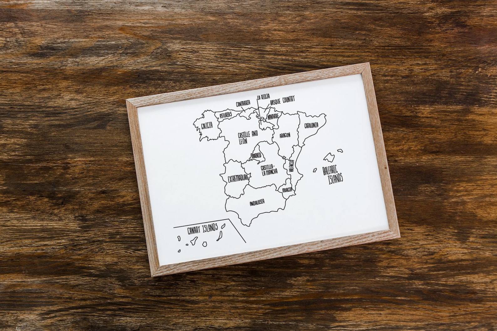 Spain Regional Map - Europe Map - Sales Map - Tracking Map - Learning ...