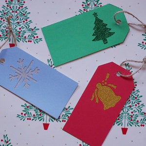 Blank Christmas Gift Tags Christmas Tree Gift Tag Snowflake Gift Tag ...