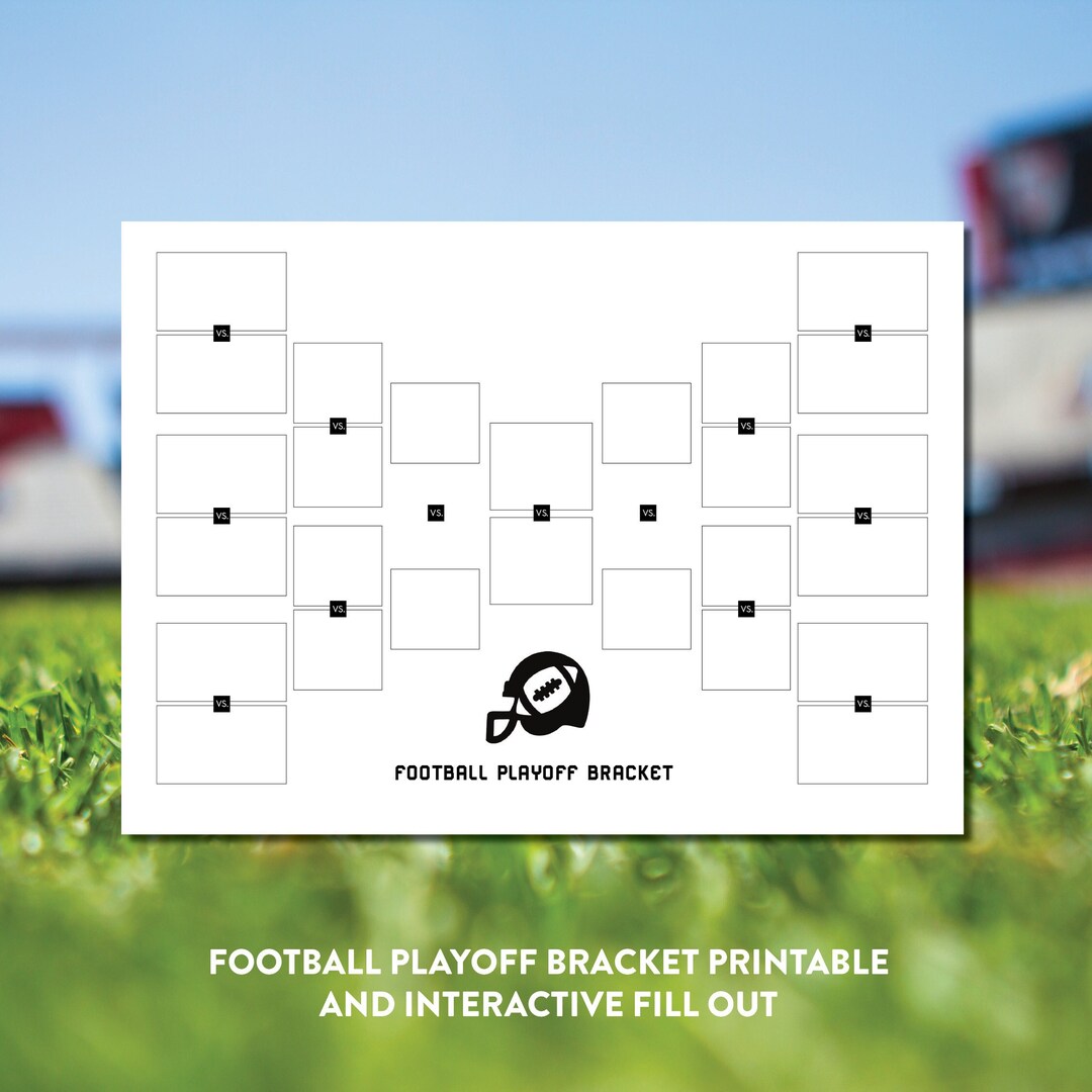Interactive Football Playoff Bracket Interactive, Fillable and ...