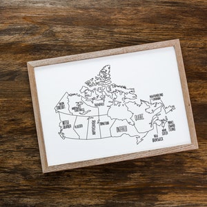 Canada Map - Sales Map - Tracking Map - Learning Map - Digital Download ...