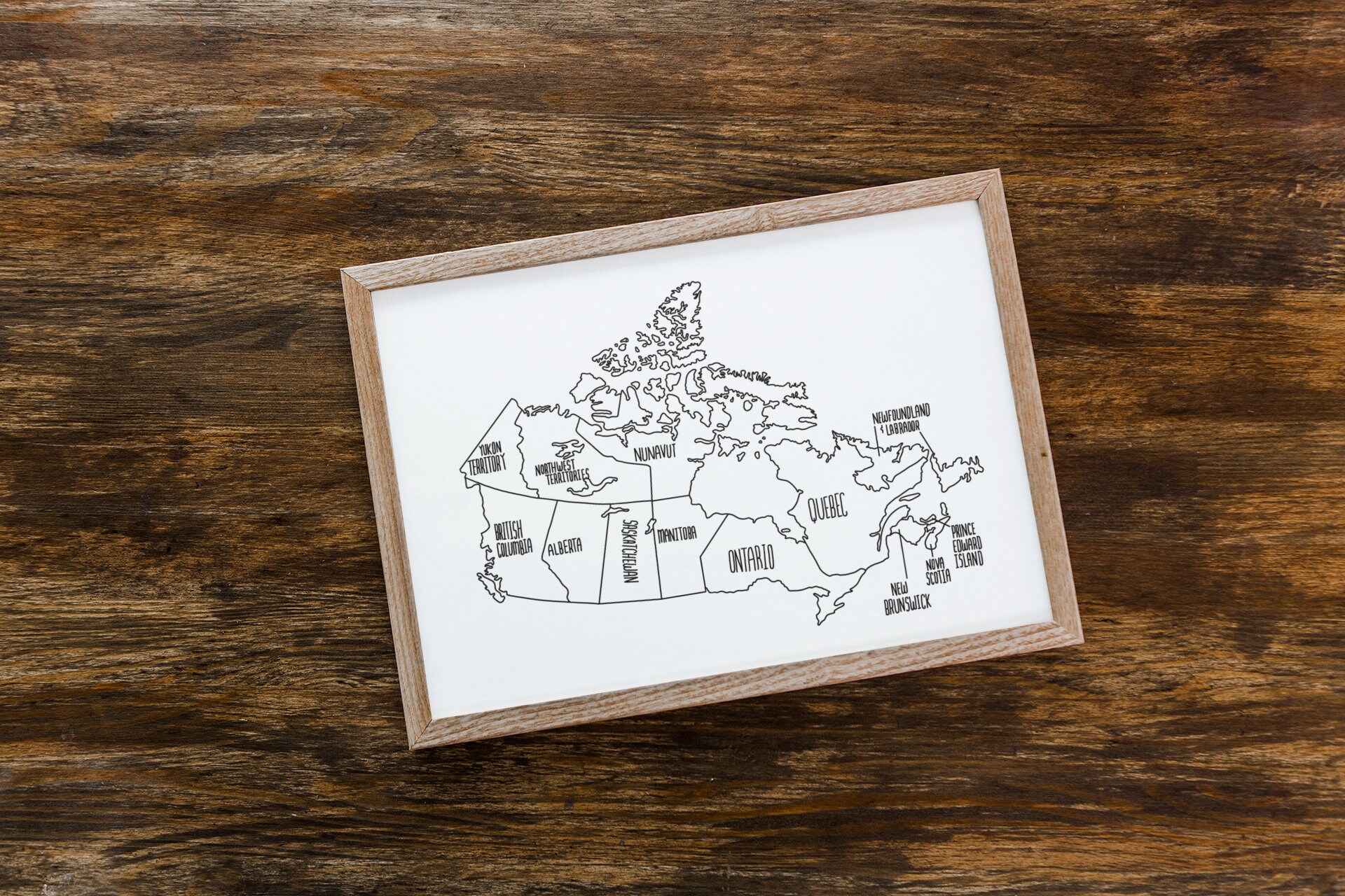 Canada Map - Sales Map - Tracking Map - Learning Map - Digital Download ...