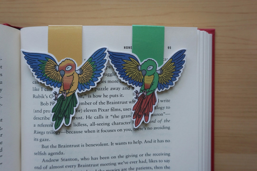 Conure Magnetic Bookmark - Flying Green Cheek Conure - Flying Sun ...