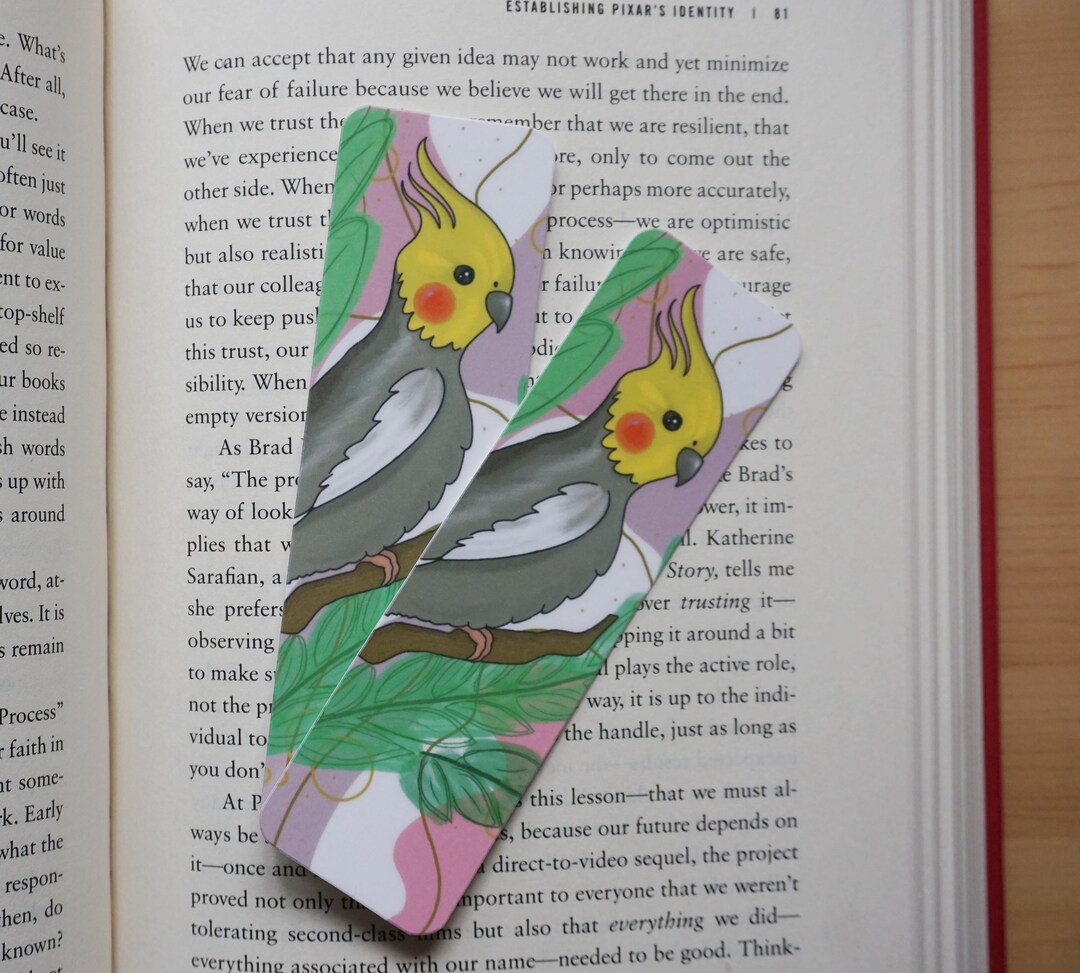 Cockatiel Art Print Bookmark - Bird Bookmark - Etsy