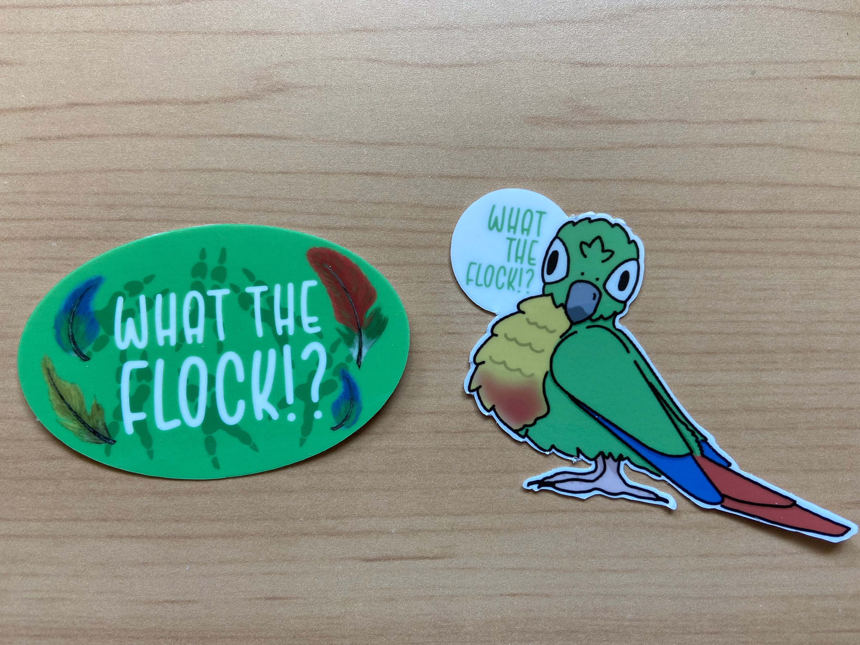 Conure Stickers - What the Flock!? - Green Cheek Conure - Sun Conure ...