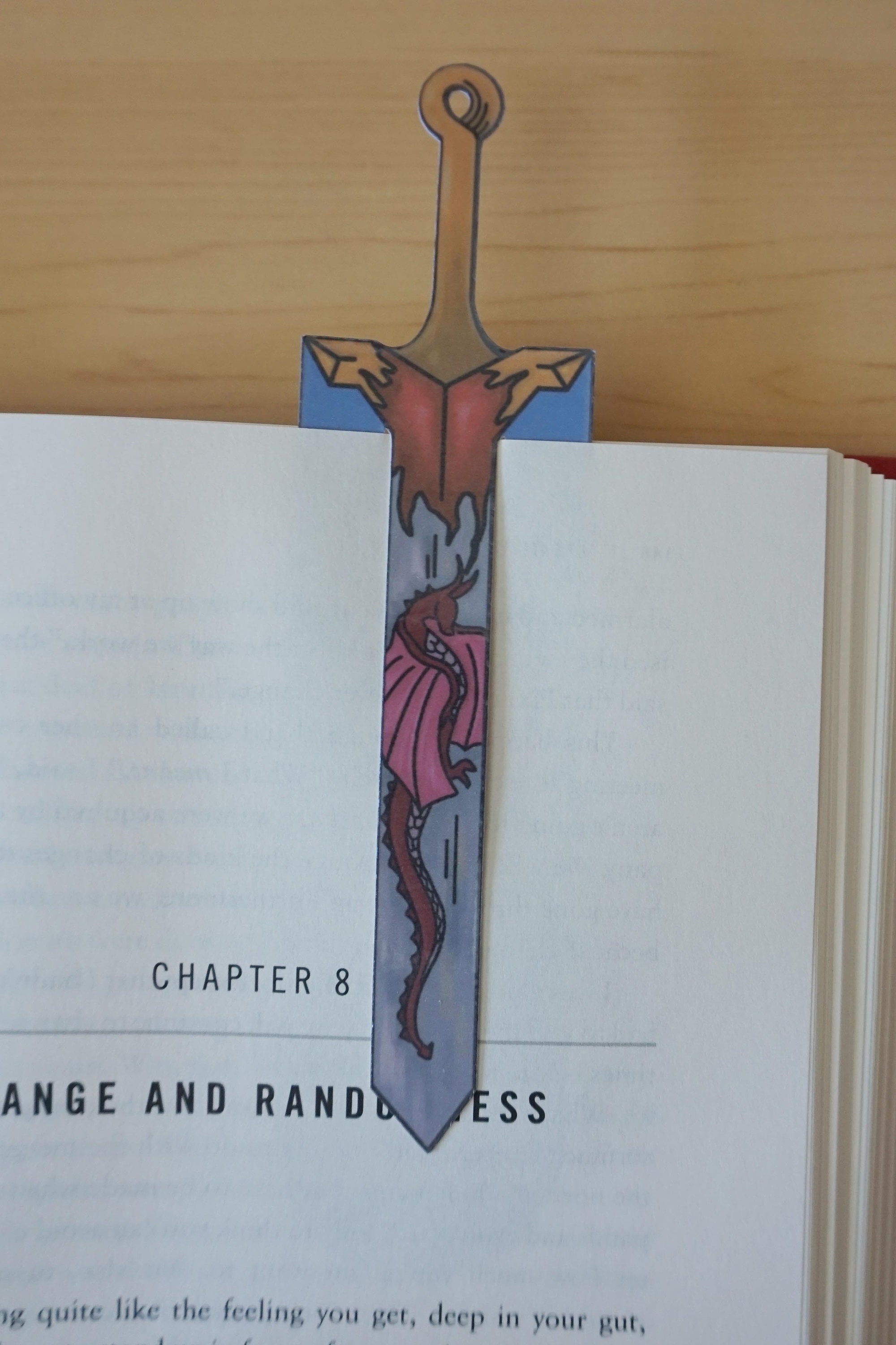 Fantasy Bookmark Series Sword and Fantasy Dragon Bookmark Dragon and ...