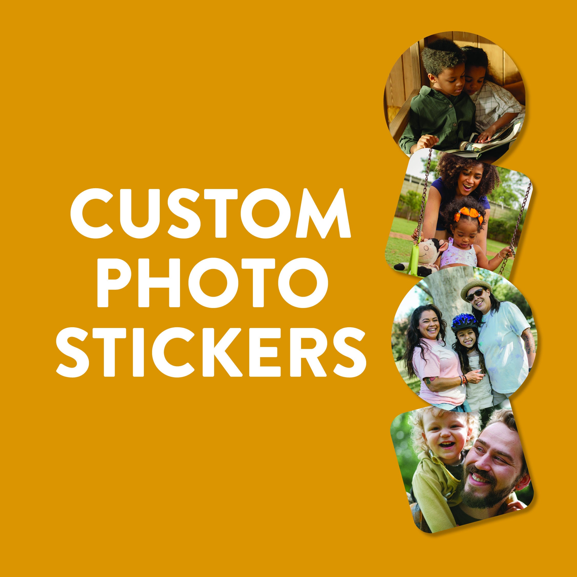 Custom Photo Stickers - 2x2 Inch - Premium Vinyl Sticker - Etsy