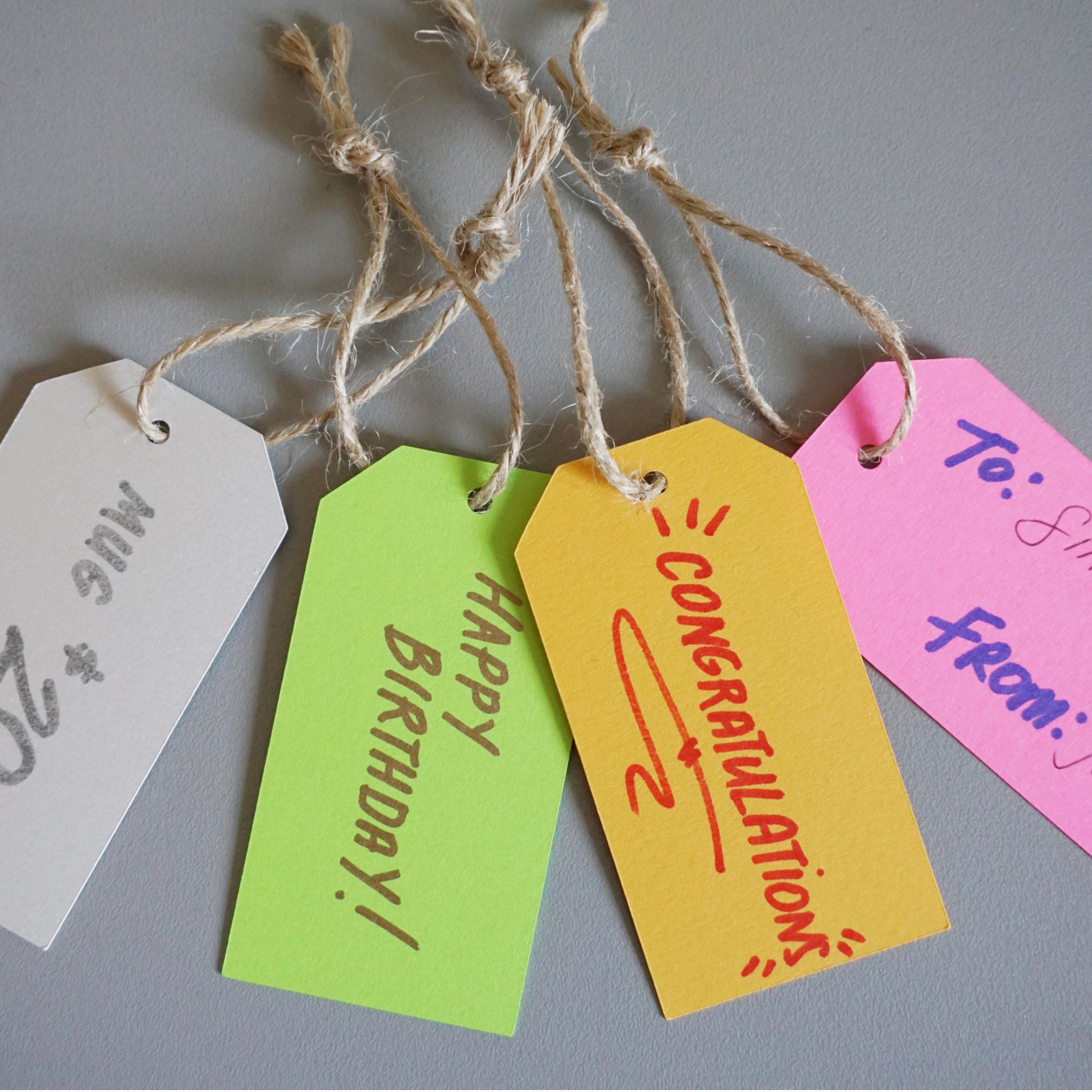 Blank Micro Tags Gift Tag, Price Tag, Blank Tags With Twine Cardstock ...