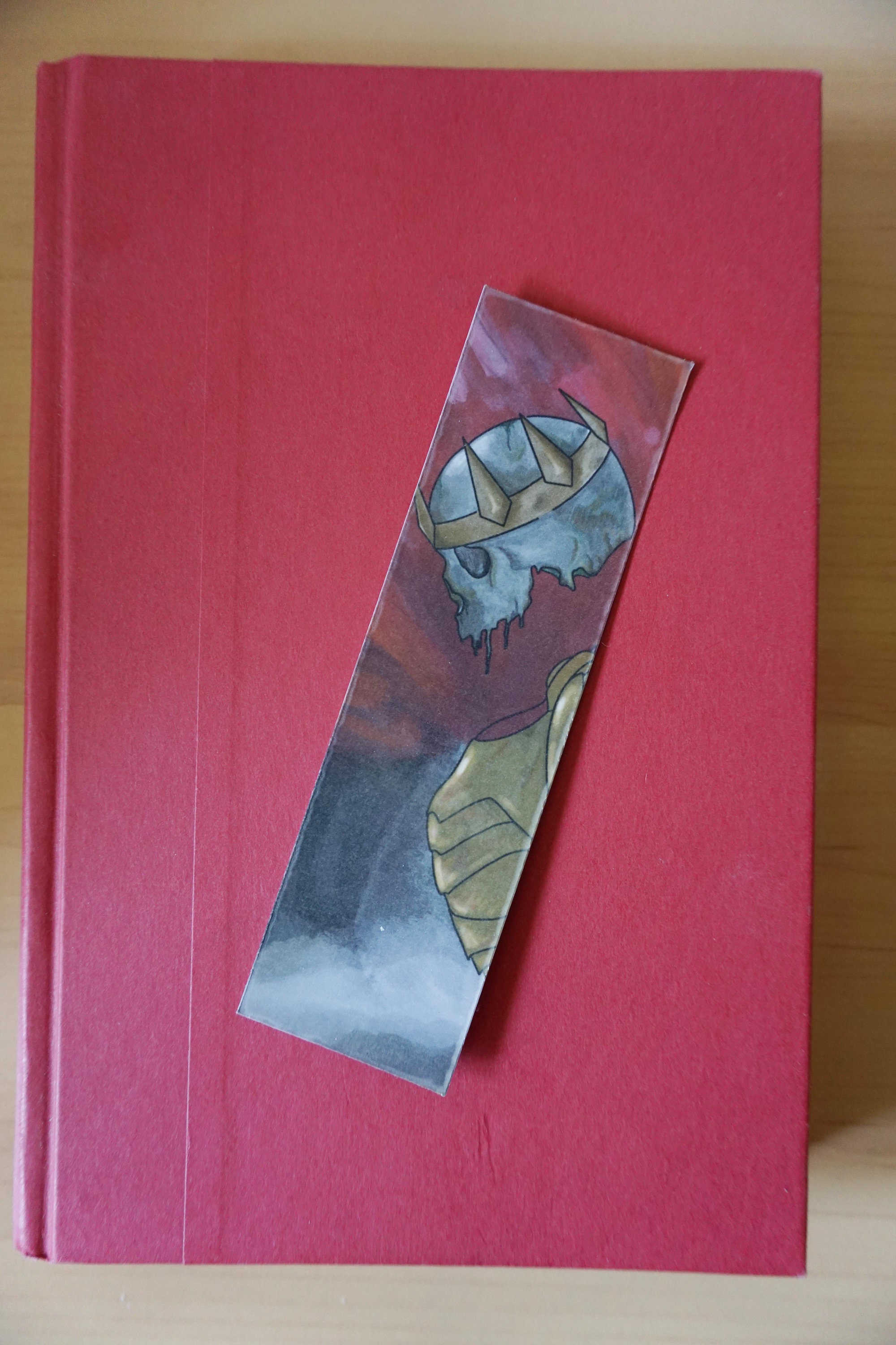 Fantasy Gothic Metal Art Bookmark - King of Skeletons Fantasy Bookmark ...