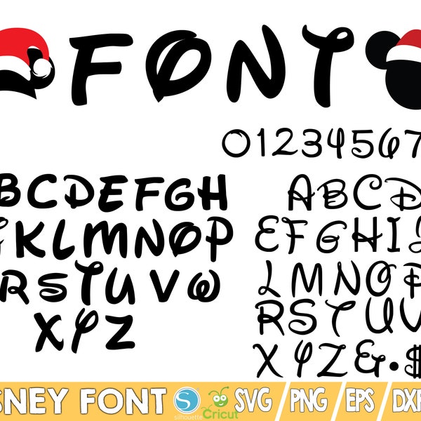 Mickey Mouse Font - Etsy