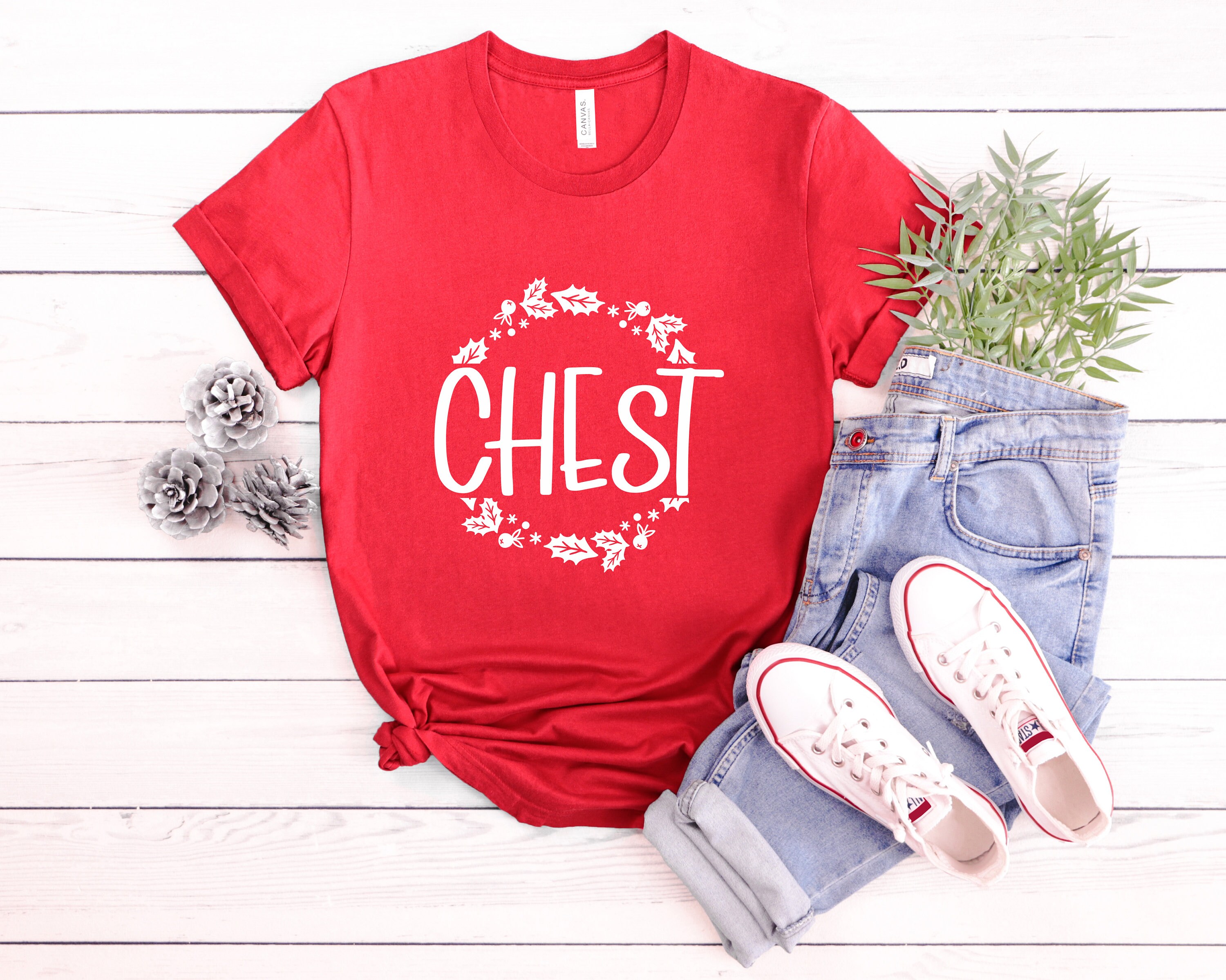 CHEST NUTS CHESTNUTS Matching Christmas Shirts, Funny Matching Couples ...