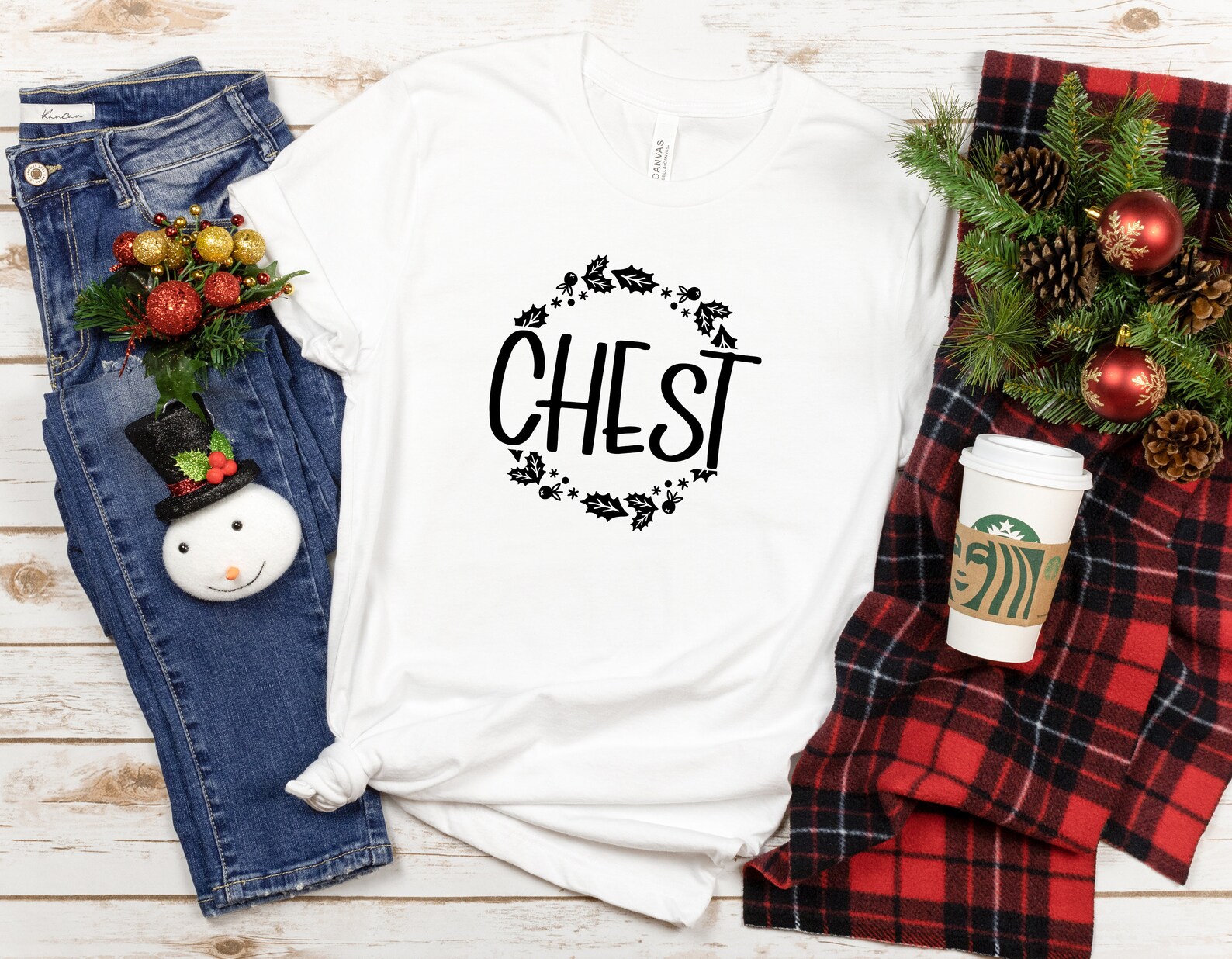 CHEST NUTS CHESTNUTS Matching Christmas Shirts, Funny Matching Couples ...