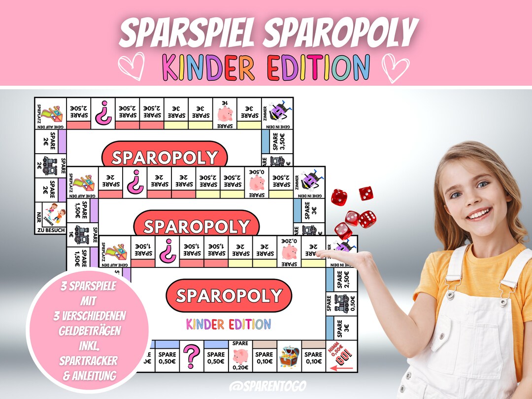 Kids Pocket Money Saving Game | Budget Planner Savings Challenge ...