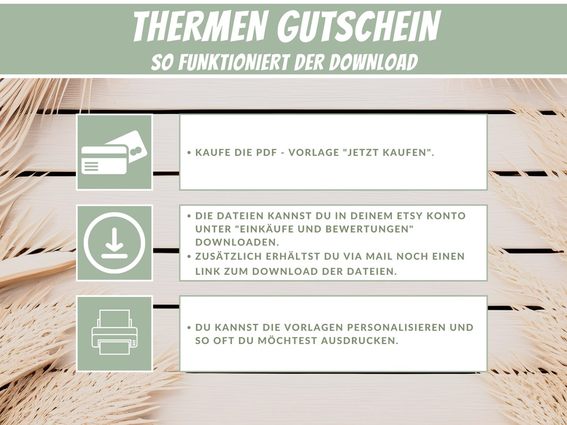 Personalized Voucher Thermal Spa Gift Voucher Wellness Voucher Template ...