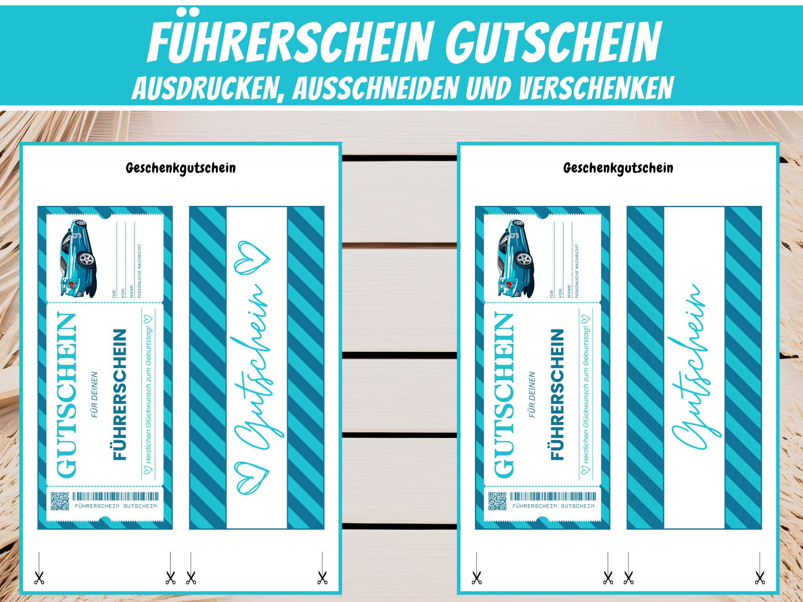 Voucher Driving License Birthday Gift, Personalized Voucher Driving ...