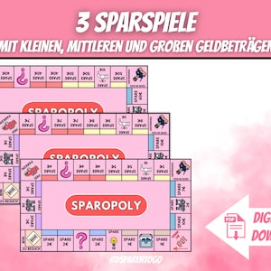 Sparspiel Spar Challenge Sparopoly | Sparspiel Challenge für den ...