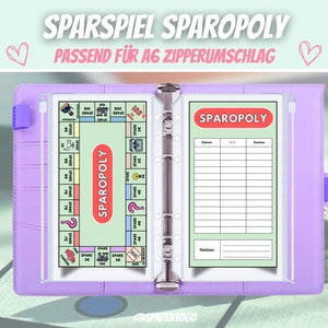 Sparopoly Sparspiel Set Sparchallenge Set Würfel Sparspiel inkl ...