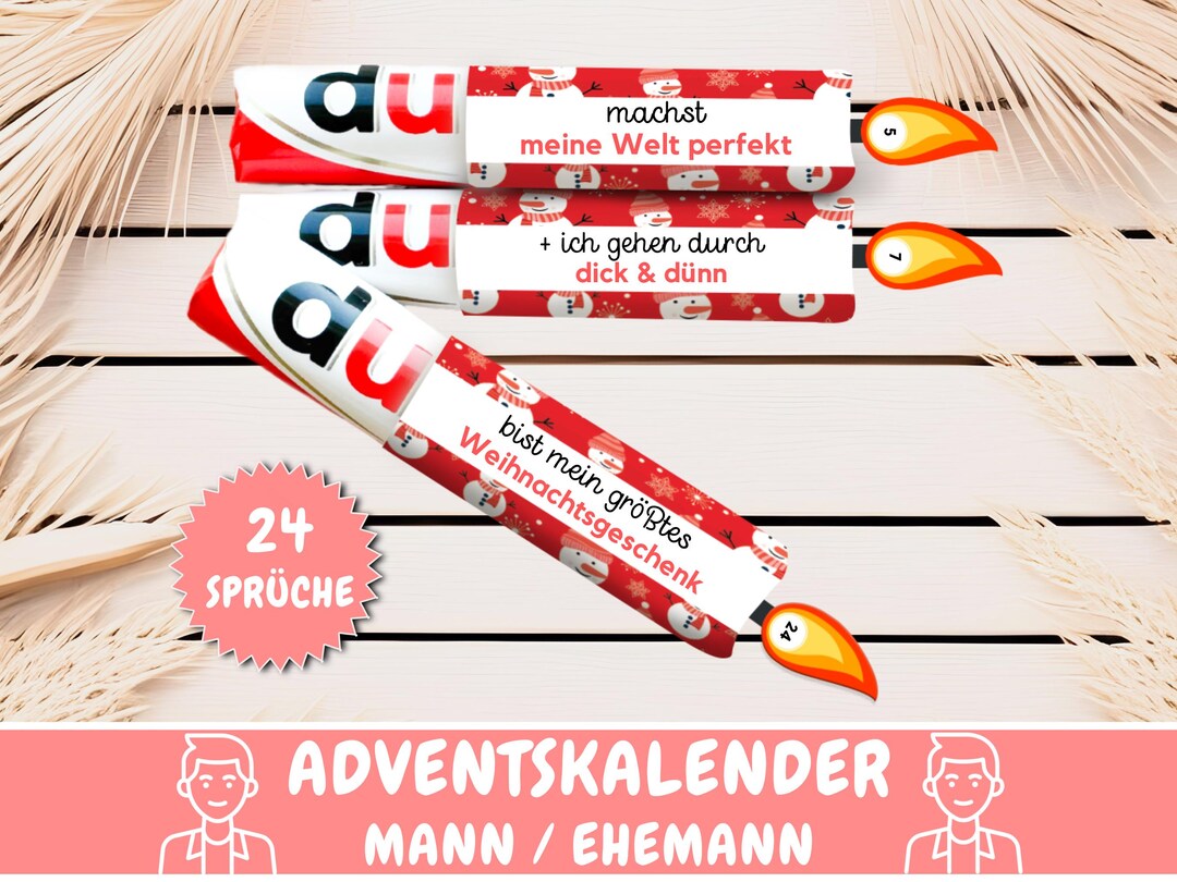 24 Duplo Banderoles Advent Calendar Best Dad Gift Christmas, Advent ...