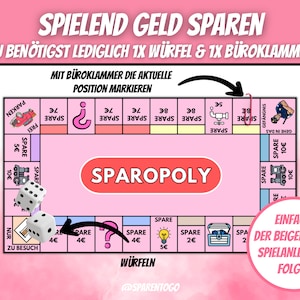 Sparspiel Spar Challenge Sparopoly | Sparspiel Challenge für den ...