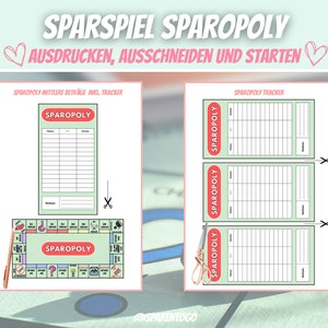 Sparopoly Sparspiel Set Sparchallenge Set Würfel Sparspiel inkl ...