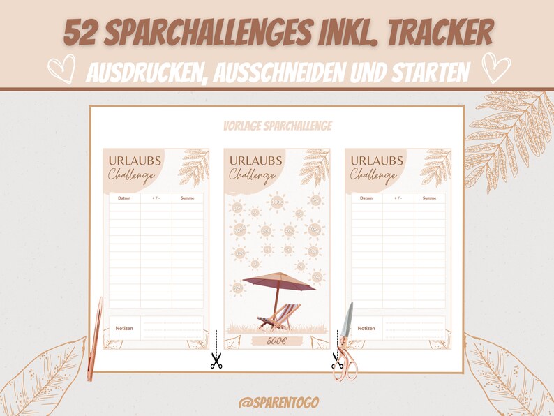 52 Sparchallenge Set PDF Sparchallenges A6 Savings Games Suitable for ...